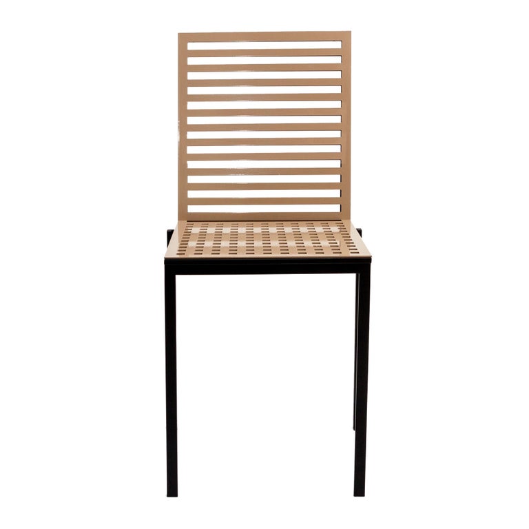 Contemporary Tanit Classic Chair in Beige Colored Aluminum For Sale at ...