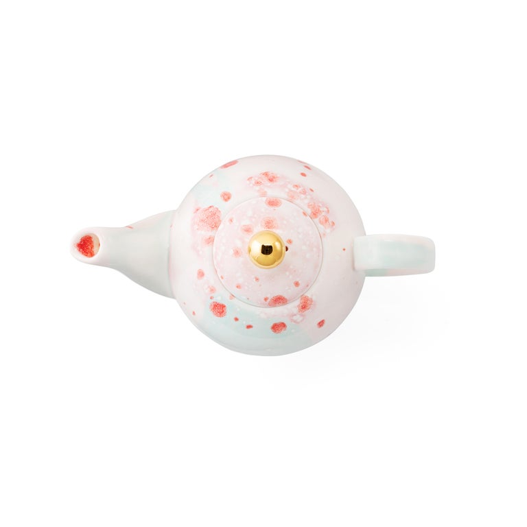 Contemporary Teapot Hand Painted in Italy Porcelain Tableware For Sale ...