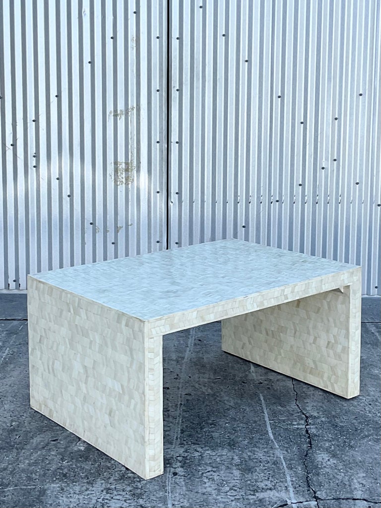 Contemporary Tessellated Chevron Horn Coffee Table at 1stDibs