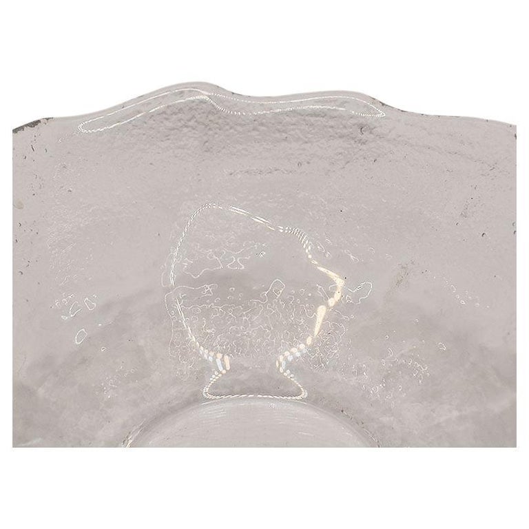 Contemporary Textured Glass Dish by Simon Pearce, 20th Century For Sale ...