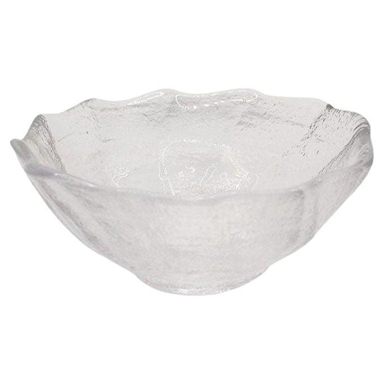 Contemporary Textured Glass Dish by Simon Pearce, 20th Century For Sale ...