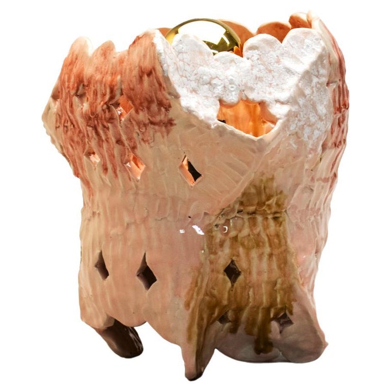 Contemporary "Throwing Shade Lamp Pink" by YehRim Lee Organic Ceramic ...