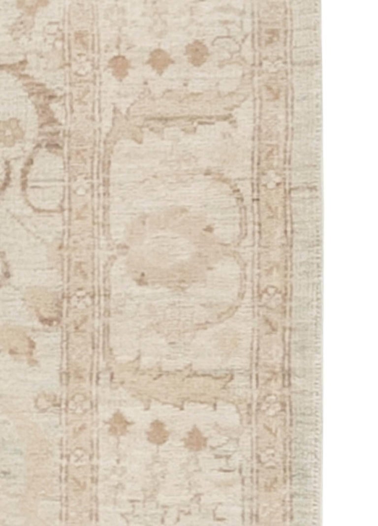 Contemporary Traditional Inspired Tabriz Ivory Wool Runner by Doris ...
