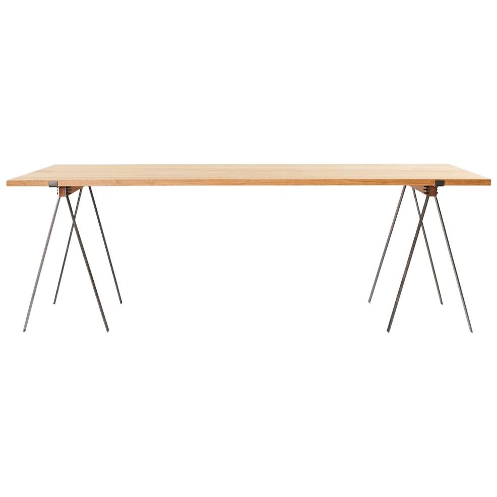 Leonardo Contemporary Table Made of Ashwood with Interlocking Legs For ...