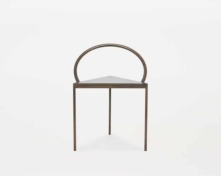Frama Contemporary Sculptural Minimal Design Triangolo Chair in Black ...