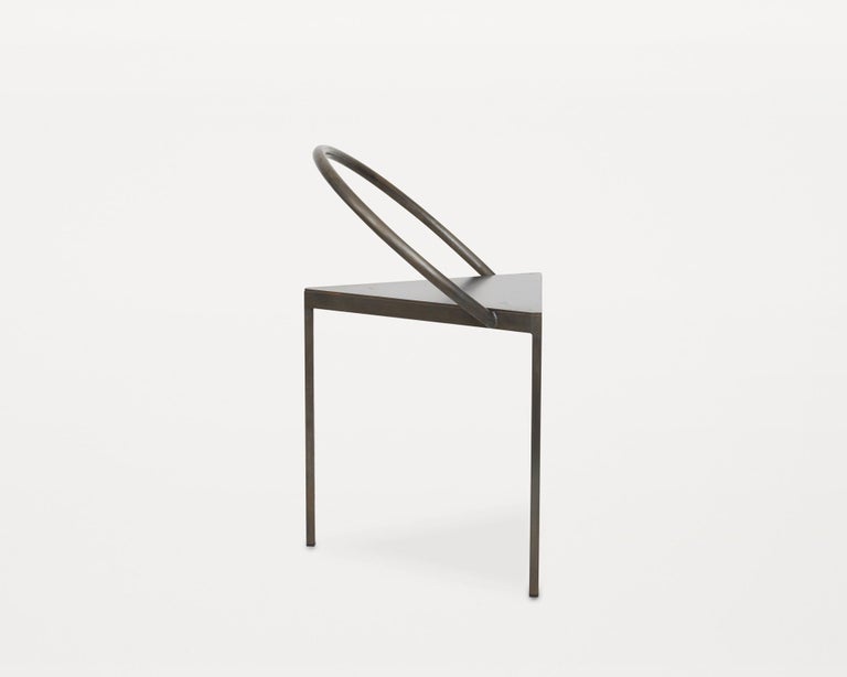Frama Contemporary Sculptural Minimal Design Triangolo Chair in Black ...
