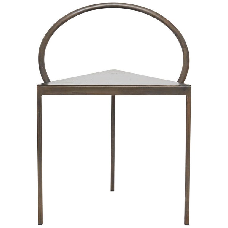 Frama Contemporary Sculptural Minimal Design Triangolo Chair in Black ...