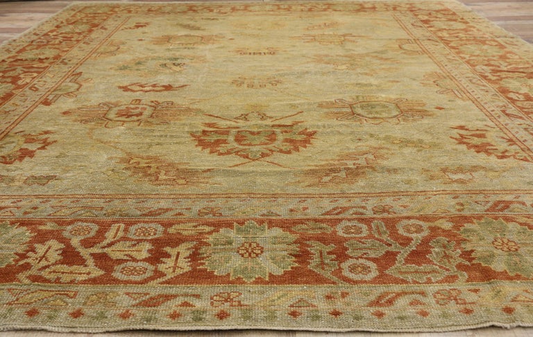 New Contemporary Turkish Oushak Area Rug with Spanish Colonial Style ...