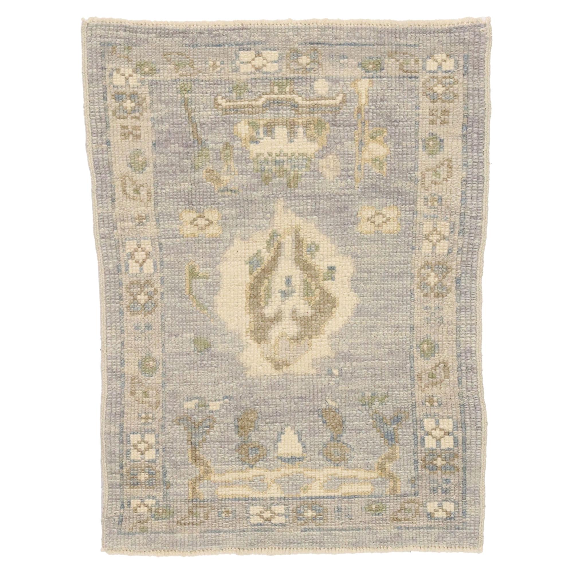 Contemporary Turkish Patchwork Style Flatweave Accent Rug in Cream and ...
