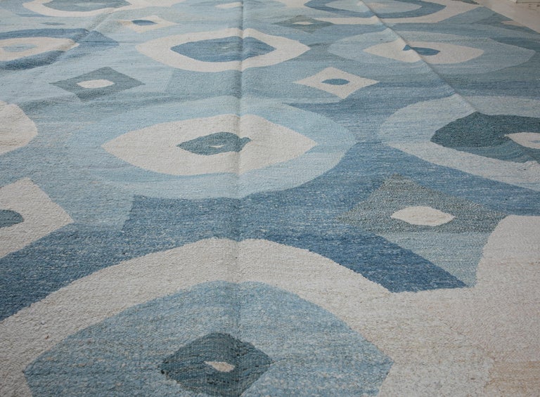 Contemporary Turkısh Kilim Made from Recycled Hemp and Wool For Sale at ...