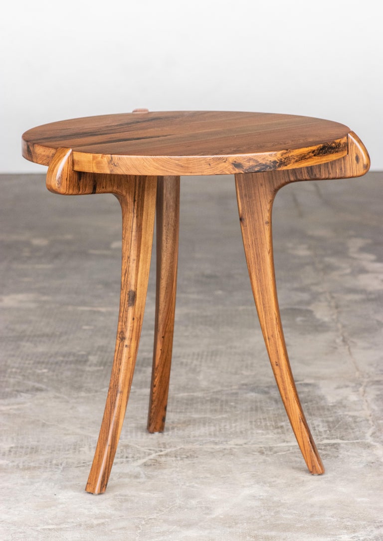 Contemporary Uccello Wood Sabre-Leg Side Table from Costantini For Sale ...