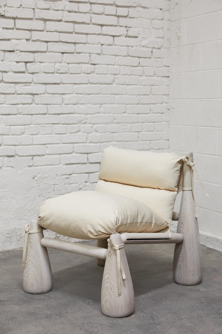 Contemporary Upholstered Bell Chair For Sale at 1stDibs