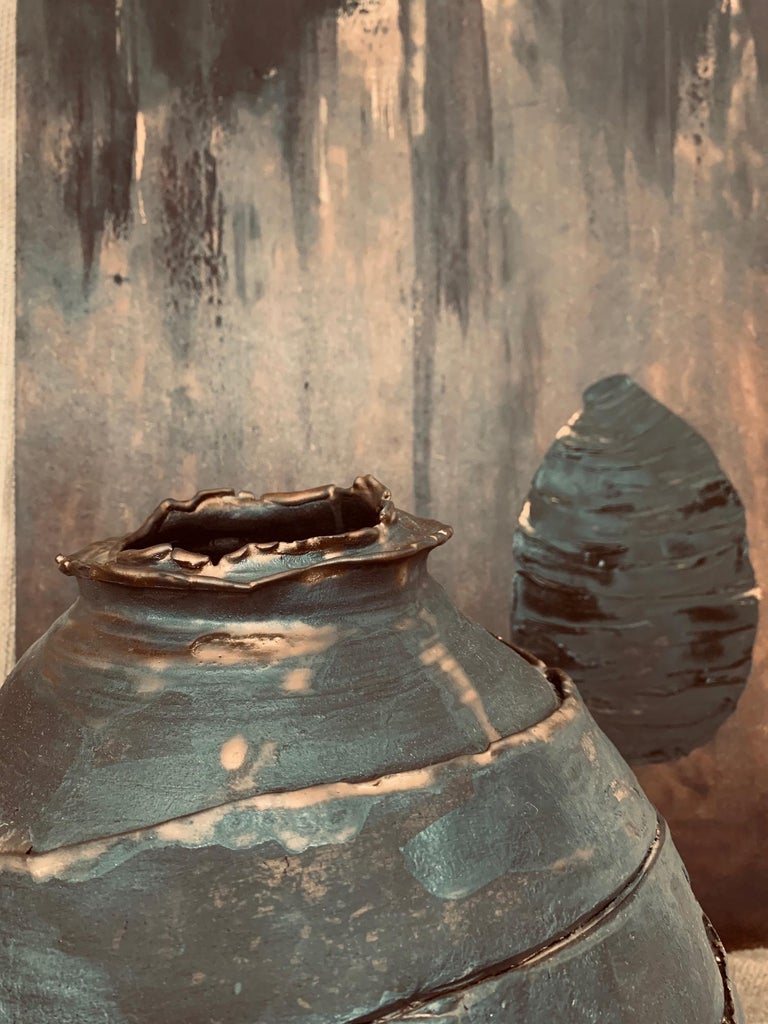 Contemporary Vase and Painting, 21 Century Designed by Iris Miller ...