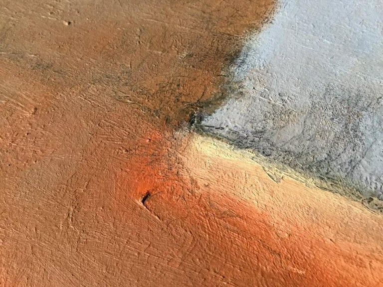 Contemporary Verso Signed Abstract Oil on Canvas For Sale at 1stDibs