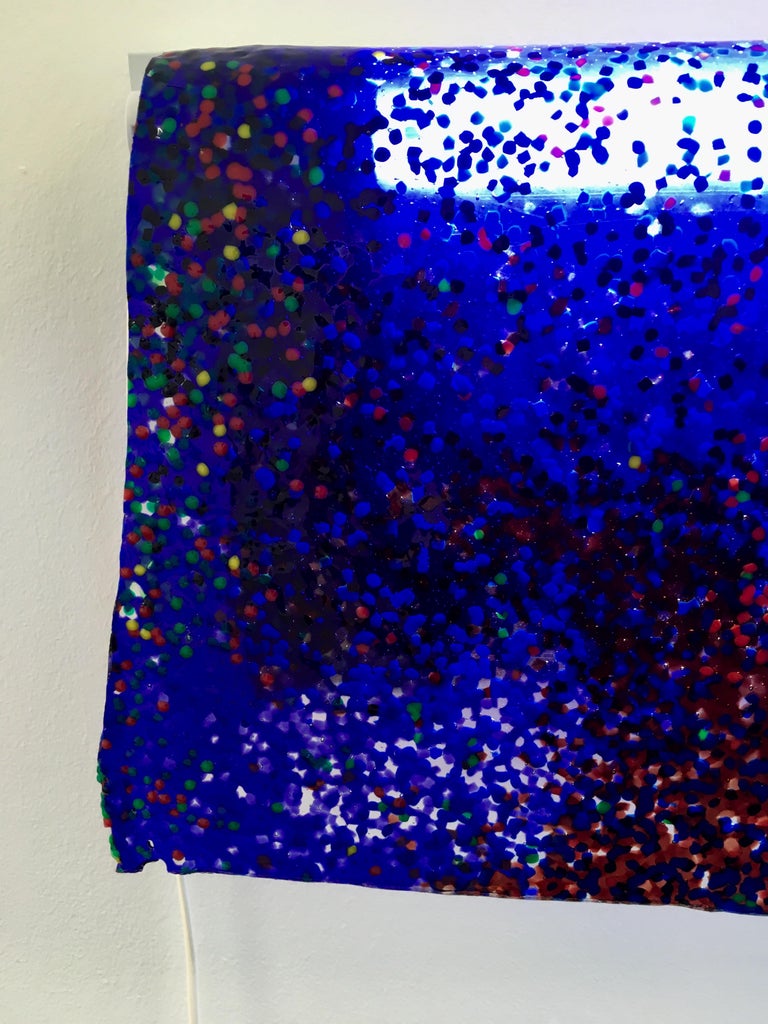 Contemporary Wall Lamp 'Particle' by Kueng Caputo, Purple and Red and ...