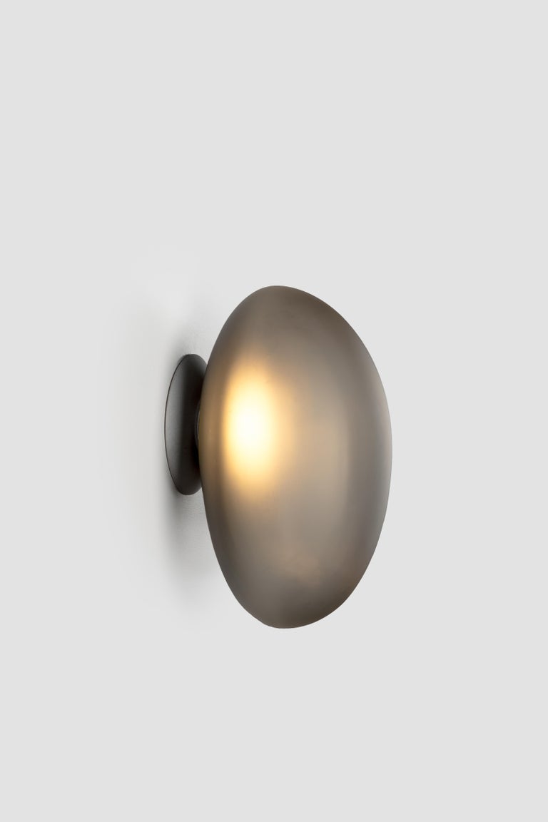 Contemporary Wall Lamp 'Pebble' by Andlight, Shape a, Slate For Sale at ...