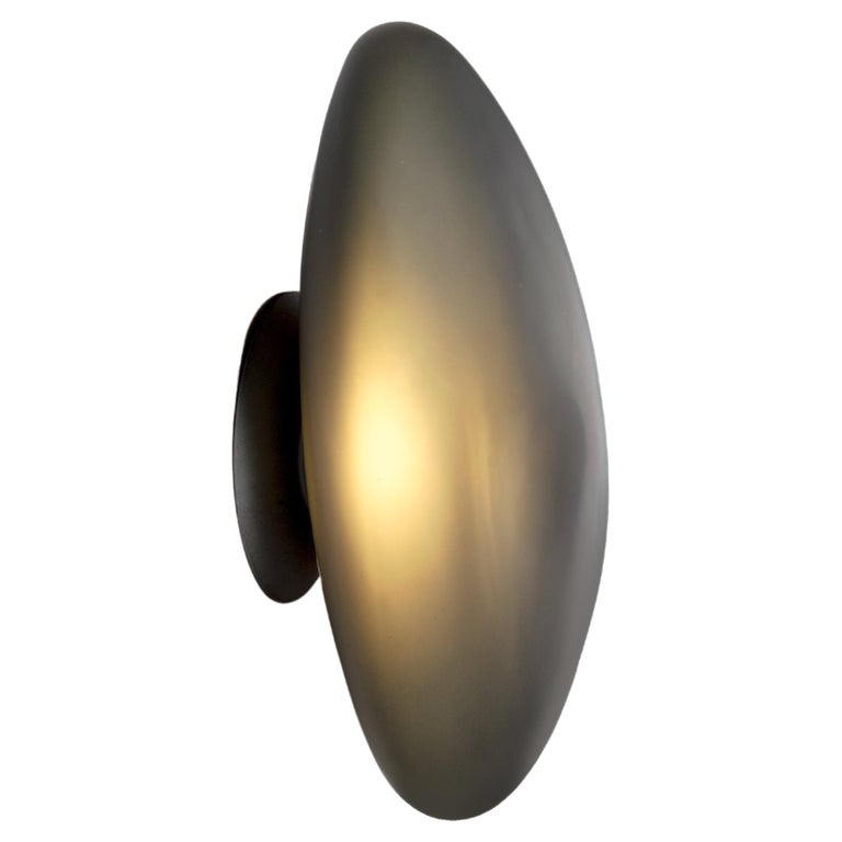 Contemporary Wall Lamp 'Pebble' by Andlight, Shape B, Slate For Sale at ...