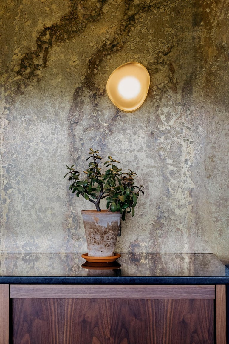 Contemporary Wall Lamp 'Pebble' by ANDlight, Shape C, Grey Slate For ...