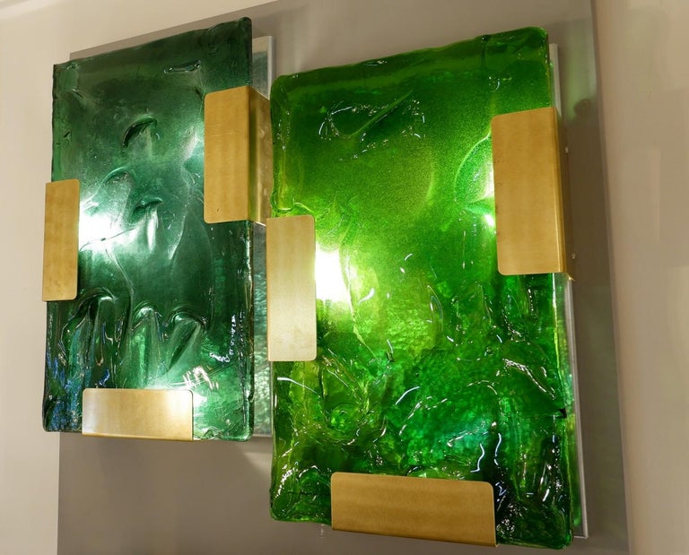 Contemporary Wall Lights, Belgian Creation Signed "JN" For Sale at 1stDibs