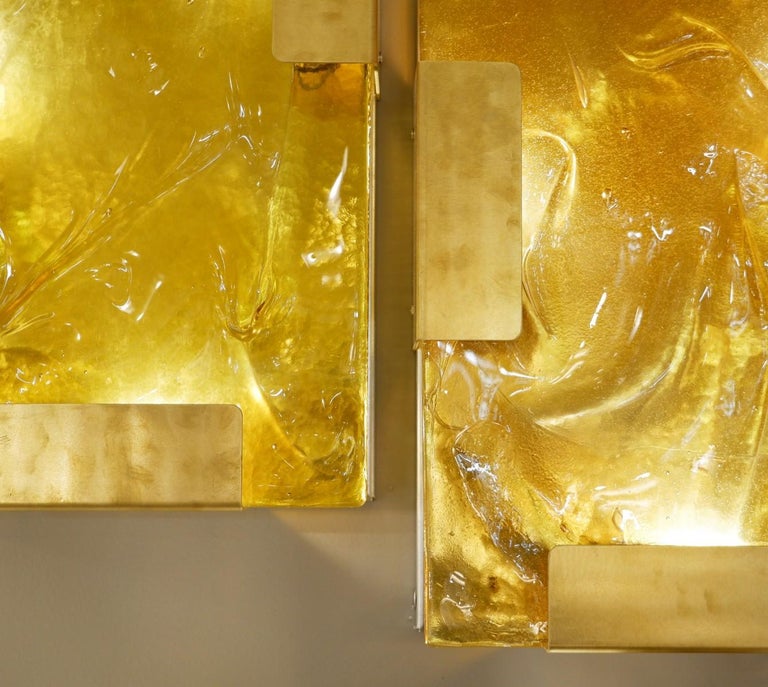 Contemporary Wall Lights, Belgian Creation Signed "JN" For Sale at 1stDibs