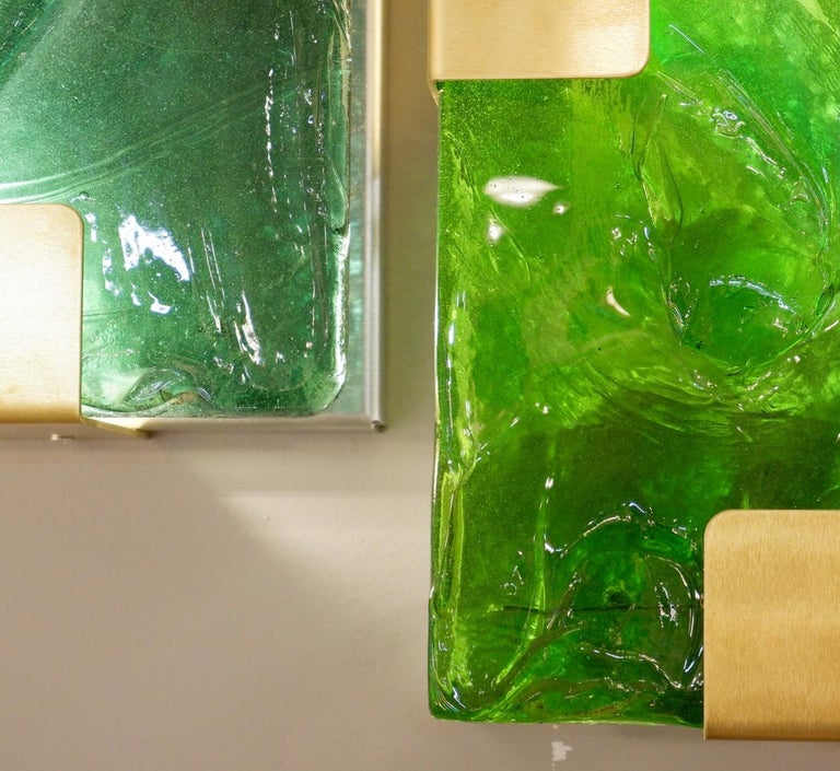 Contemporary Wall Lights, Belgian Creation Signed "JN" For Sale at 1stDibs