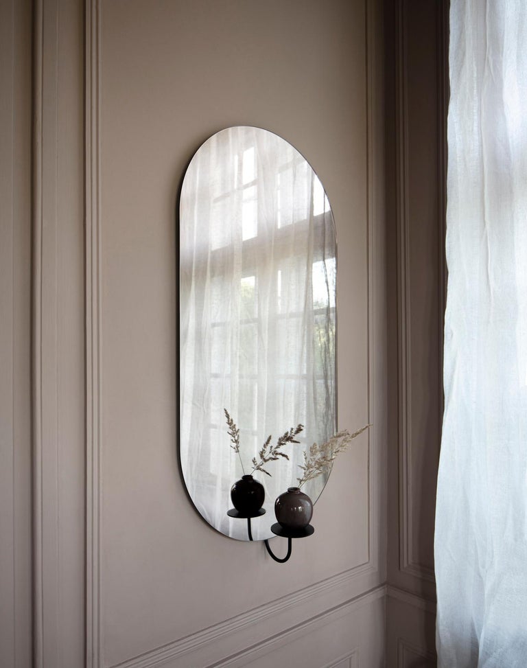 Contemporary Wall Mirror 'Miró Miró' Oval, Vertical, Bronze For Sale at ...