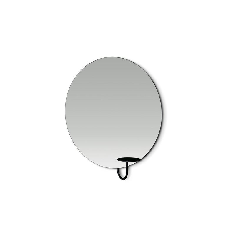 Contemporary Wall Mirror 'Miró Miró' Round, Large, Black For Sale at ...