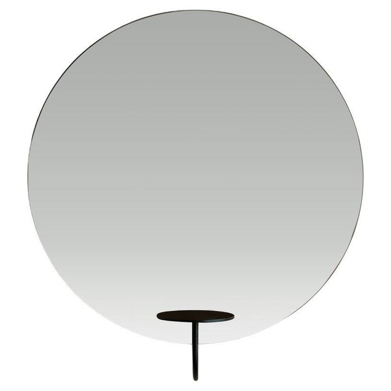Contemporary Wall Mirror 'Miró Miró' Round, Small, Black For Sale at ...