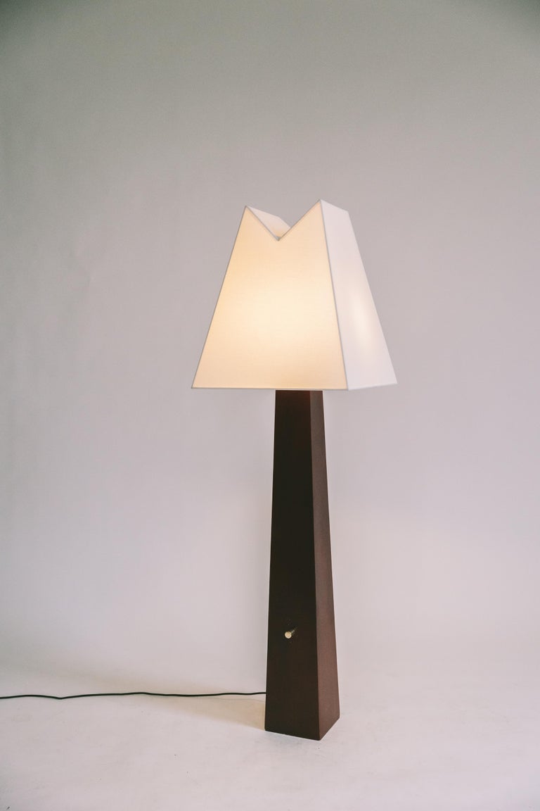 Contemporary Walnut Alpine Floor Lamp by ASTRAEUS CLARKE Made in ...