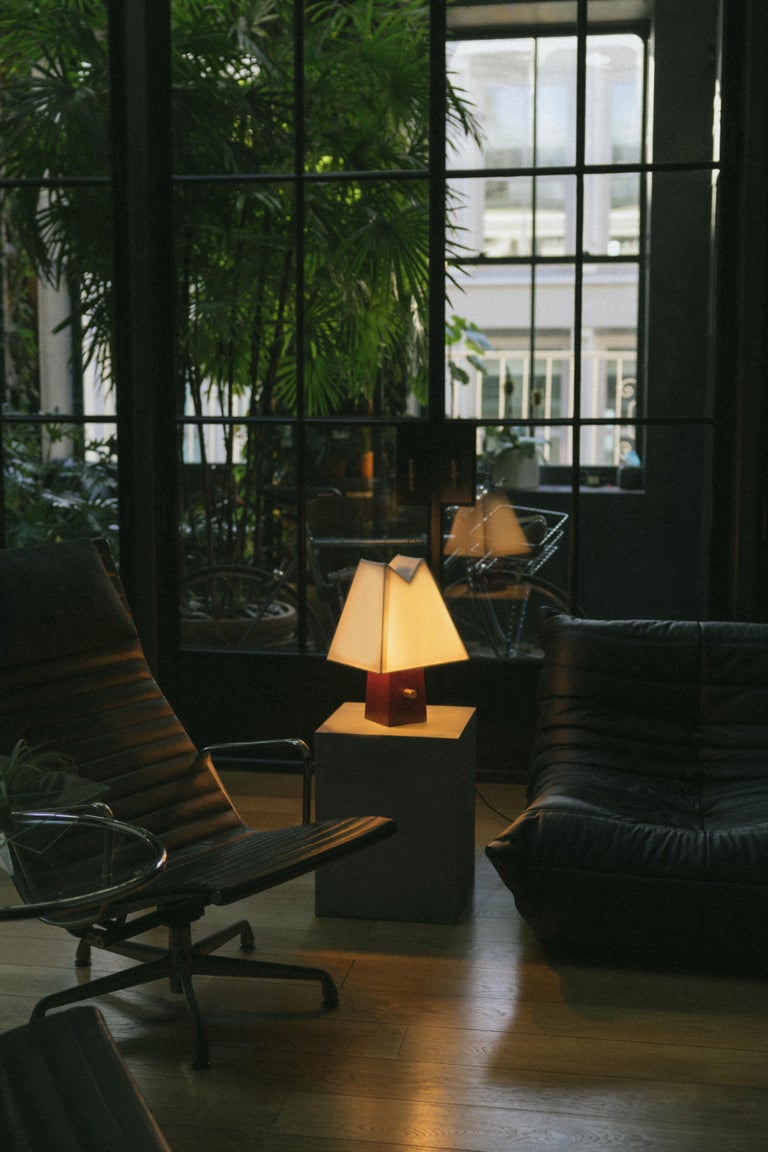 Contemporary Walnut Alpine Table Lamp by ASTRAEUS CLARKE Made in ...