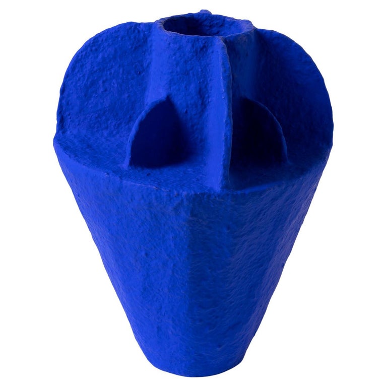 Contemporary Wedge Vessel in Paper Pulp and Pigment For Sale at 1stDibs