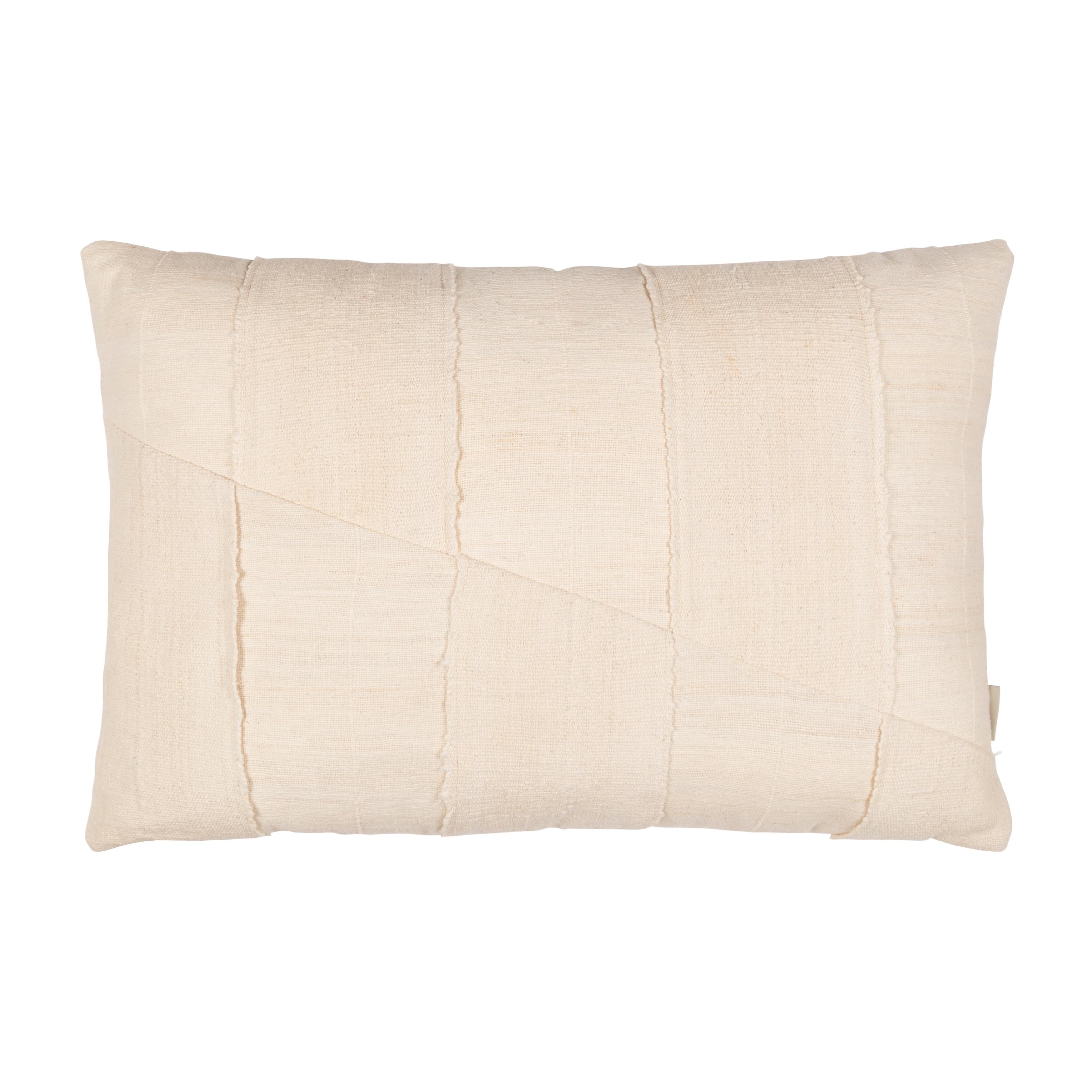 Contemporary Black and White Cushion Cover from Handwoven Malian Cotton ...