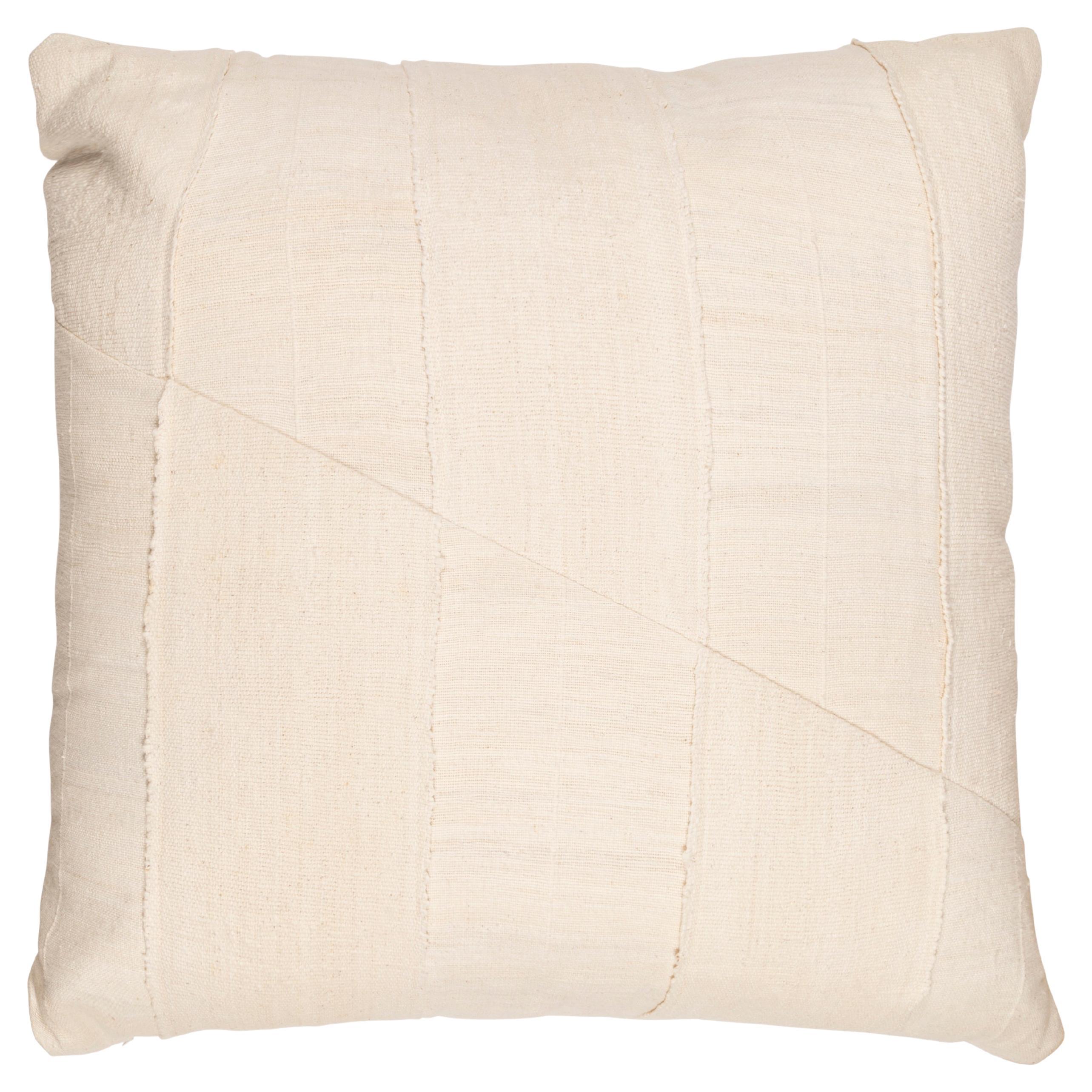 Contemporary Black and White Cushion Cover from Handwoven Malian Cotton ...