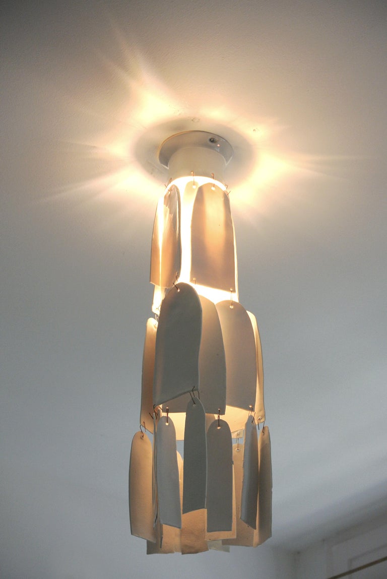 Contemporary White Porcelain Chandelier by Danish Artist Christine ...