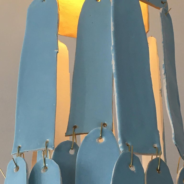 Contemporary White Porcelain Chandelier by Danish Artist Christine ...