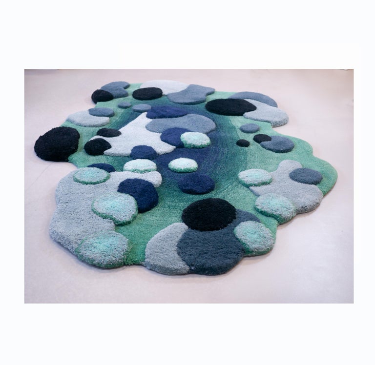 Contemporary, Wild Colorful Carpet, Midnight Grass by Alfie Furry ...