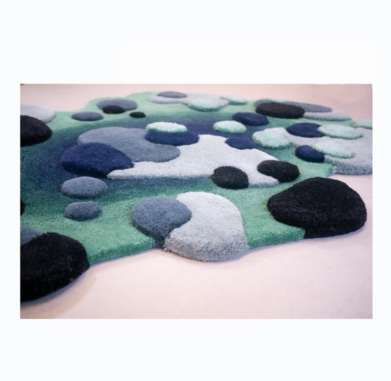Contemporary, Wild Colorful Carpet, Midnight Grass by Alfie Furry ...