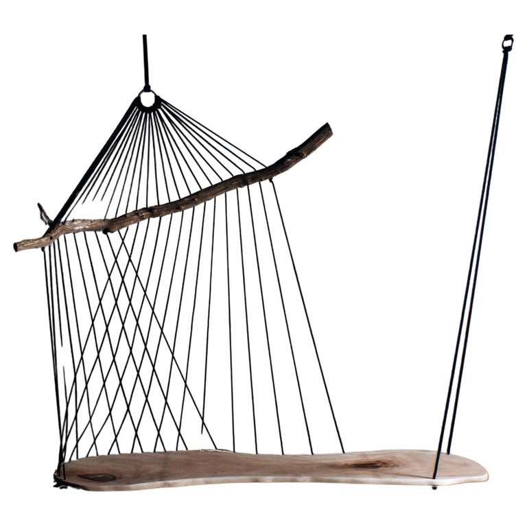 Modern Wooden Double Bench / Swing, Floating Divan by Chiel Kuijl for ...