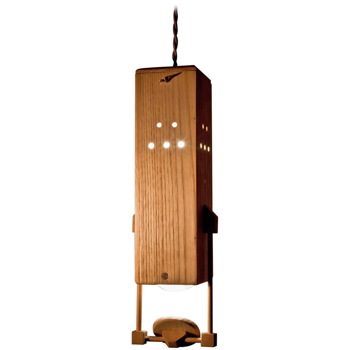 Contemporary Wooden Slide Projector 'de luxe' Lighting in Wood with ...