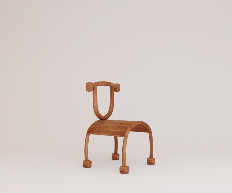 Contemporary Wooden Smile Chair by Rejo Studio For Sale at 1stDibs