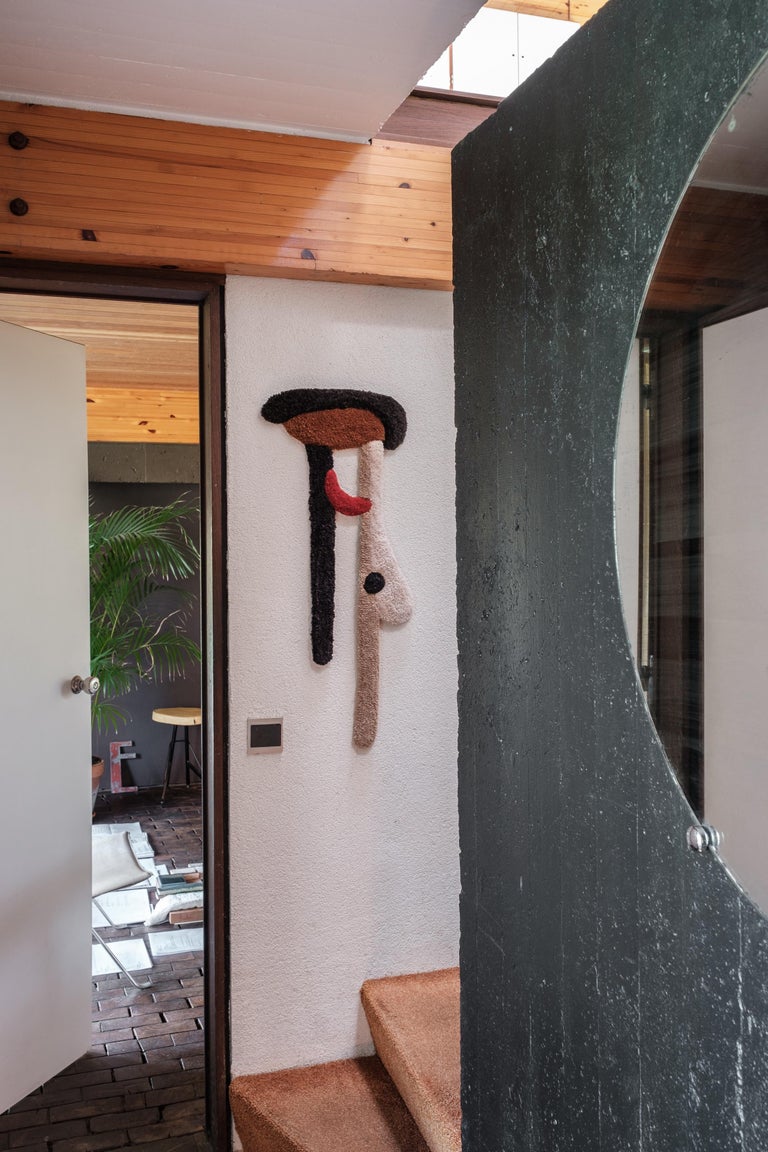 Contemporary Wool Tapestry with Modern Shapes, Opus Mini XV by Mira ...