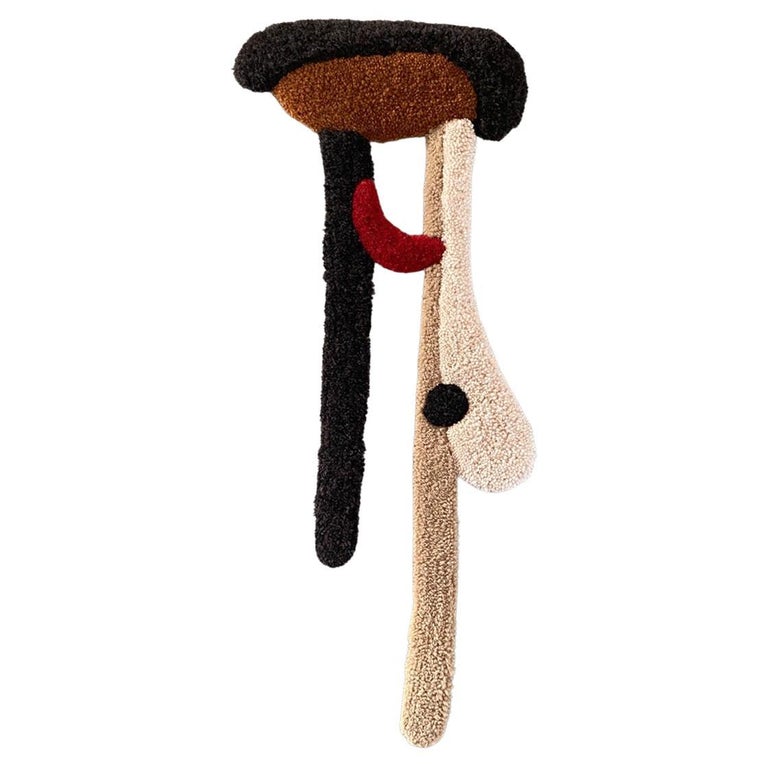 Contemporary Wool Tapestry with Modern Shapes, Opus Mini XV by Mira ...