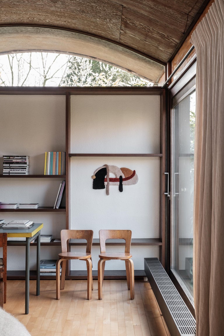 Contemporary Wool Tapestry with Modern Shapes, Opus Mini XVII by Mira ...