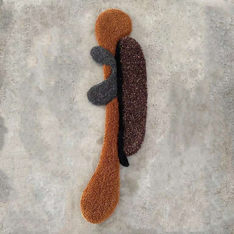 Contemporary Wool Tapestry with Modern Shapes, Opus Mini XXVIII by Mira ...