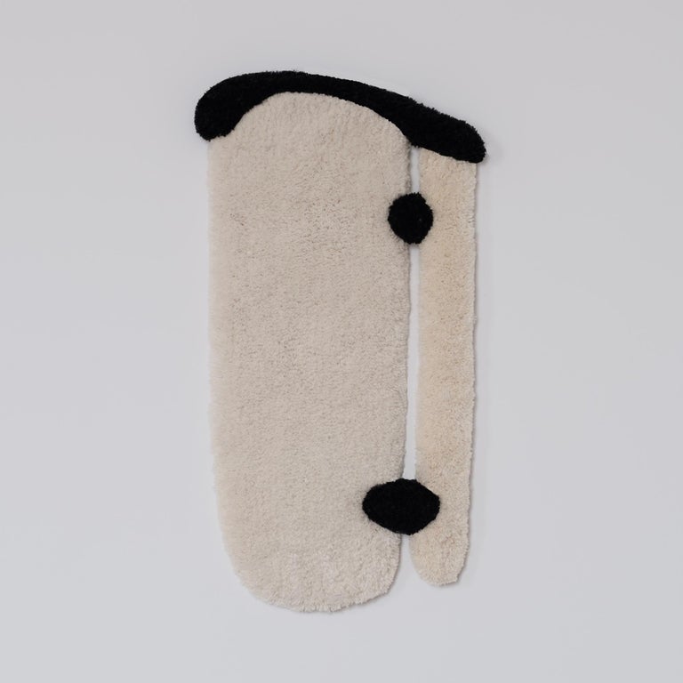 Contemporary Wool Wall Tapestry with Modern Shapes, Opus Mini XXXI Mira ...