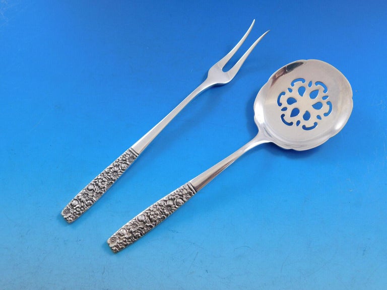 Contessina by Towle Sterling Silver Floral Flatware Set for 8 Service ...