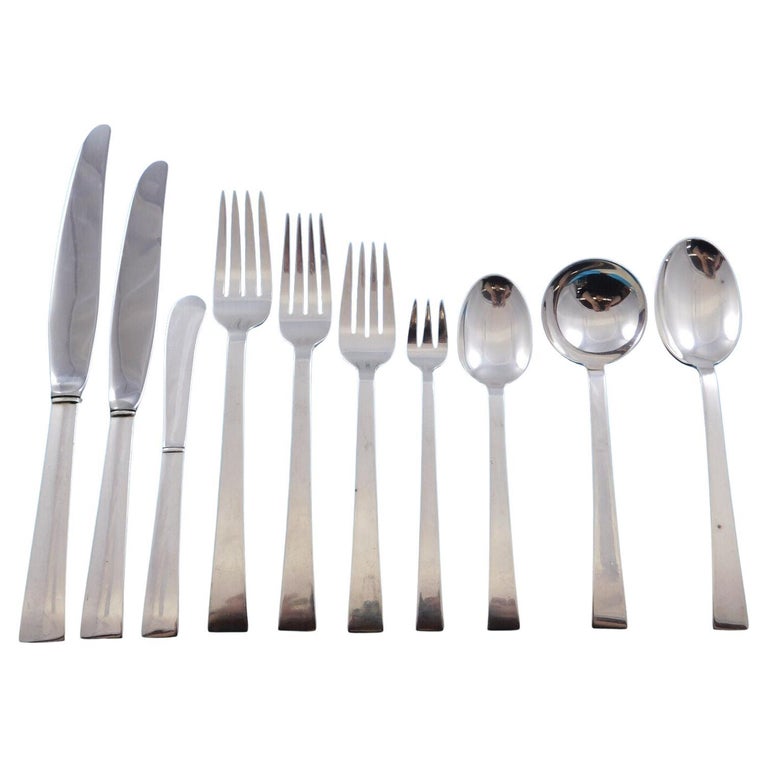 Continental by International Sterling Silver Flatware Service for 12 ...
