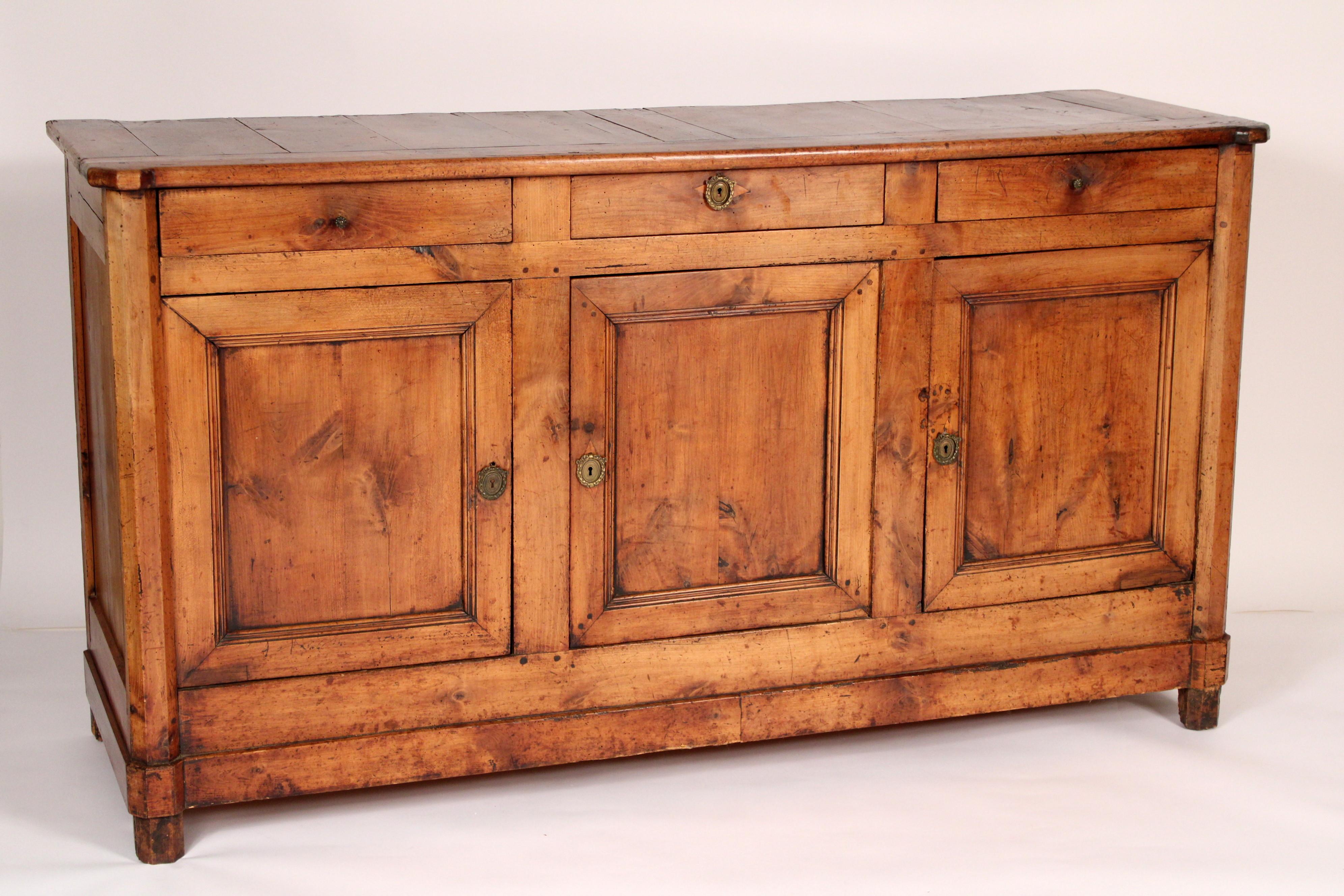 Continental Empire Fruit Wood Buffet at 1stDibs