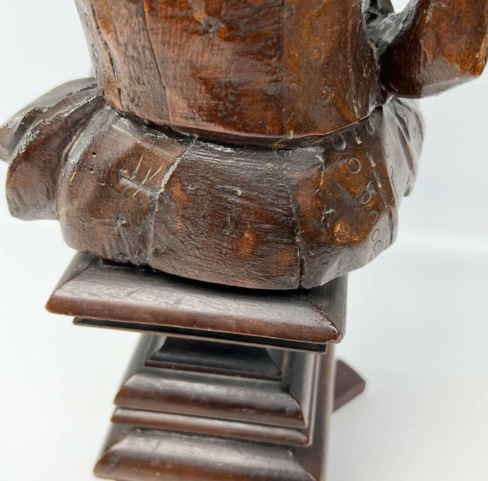 Continental Hand Carved Figural Jester Wood Sculpture, 18th Century For ...