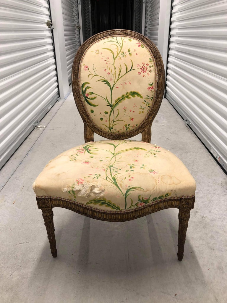 Louis XVI Side Chair For Sale at 1stDibs